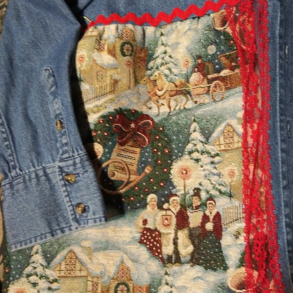 jeaniemade | Jackets & Coats | 75 Size Large Jeaniemade Christmas Tunic ...